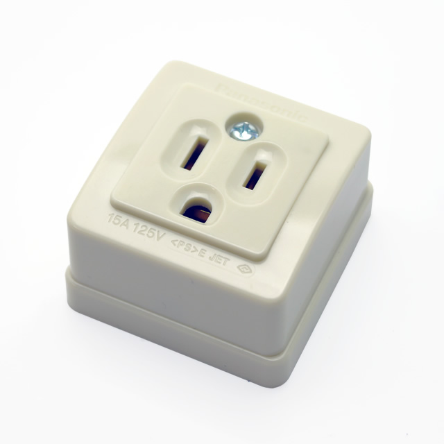 パナソニック WK3001W 接地角型コンセント 15A 125V 激安価格販売：アカリセンター