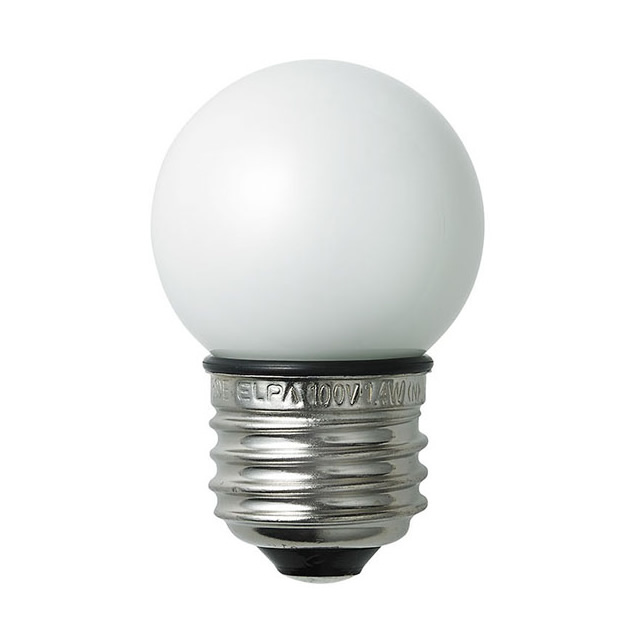 エルパ(ELPA) 防水型 LEDミニボール電球 G40 小丸電球 E26口金 屋外用 激安価格販売：アカリセンター
