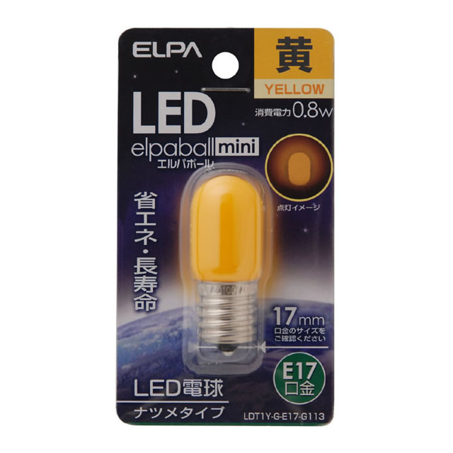 エルパ(ELPA) LED電球 T20 ナツメ球型 0.5W E17口金 激安価格販売：アカリセンター