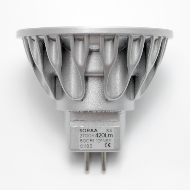 SORAA MR16 GU5.3口金 7.5W 12V ハロゲン型LEDランプ φ50 電球色 調光対応 高演色タイプ 激安価格販売：アカリセンター