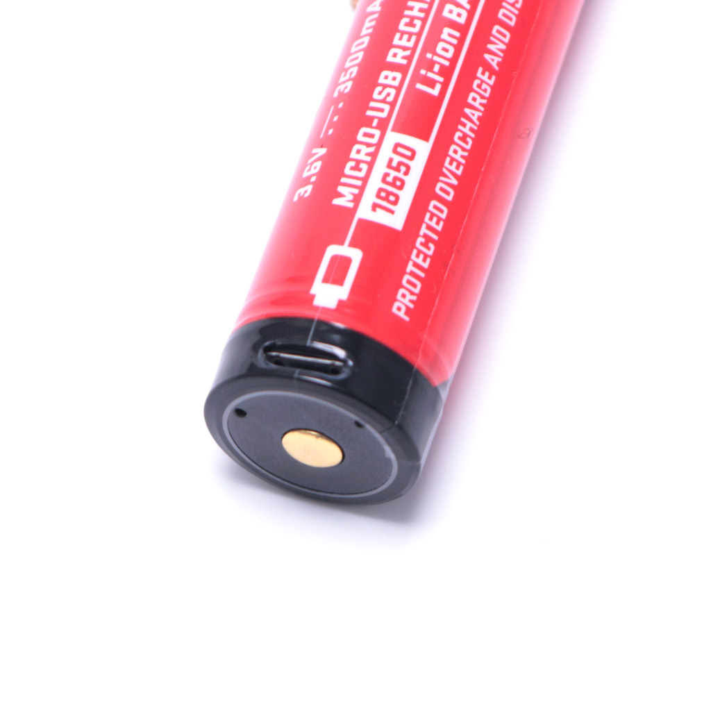 SUREFIRE（シュアファイア）SF18650B マイクロUSB直接充電式リチウムイオン充電池 定格3.6V 3500mA 12.6Wh ...