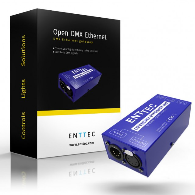 ENTTEC(エンテック) Open DMX Ethernet MK2 70405/70406(POE) オープンDMXイーサネット artnet DMX コンバーター 激安価格販売：アカリセンター