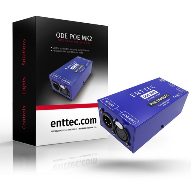 ENTTEC(エンテック) Open DMX Ethernet MK2 70405/70406(POE) オープンDMXイーサネット artnet DMX コンバーター 激安価格販売：アカリセンター